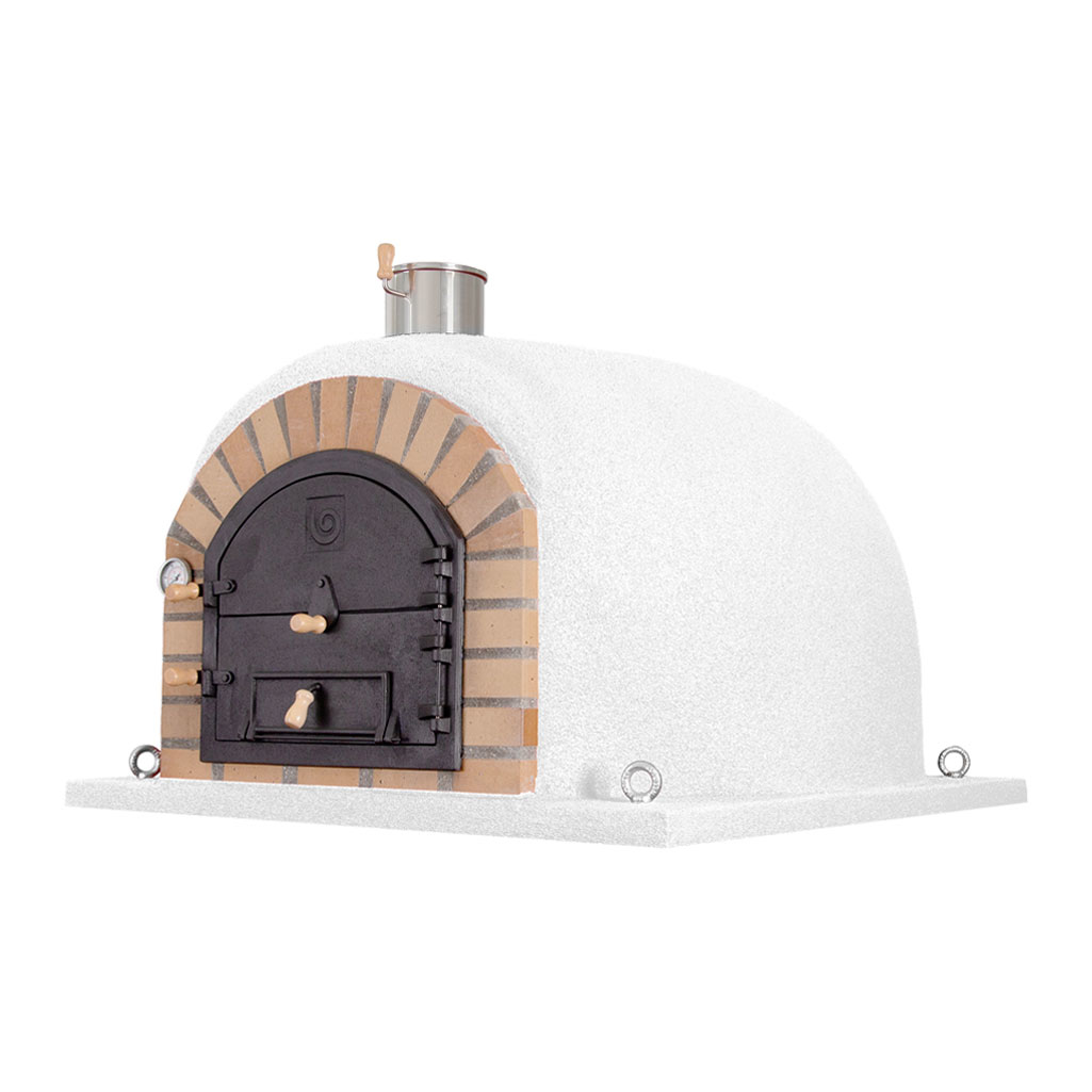 Wood-Fired Oven REAL 120 cm, Insulated Oven with Cast Iron Door. BrasaOvens