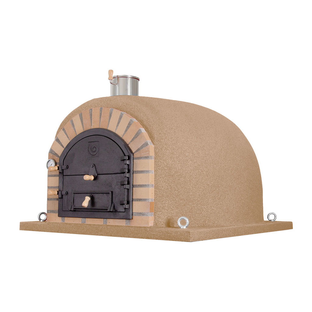 Wood-Fired Oven REAL 120 cm, Insulated Oven with Cast Iron Door. BrasaOvens