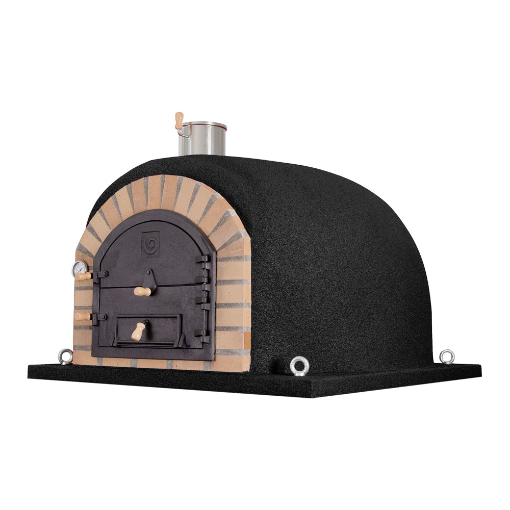 Wood-Fired Oven REAL 120 cm, Insulated Oven with Cast Iron Door. BrasaOvens