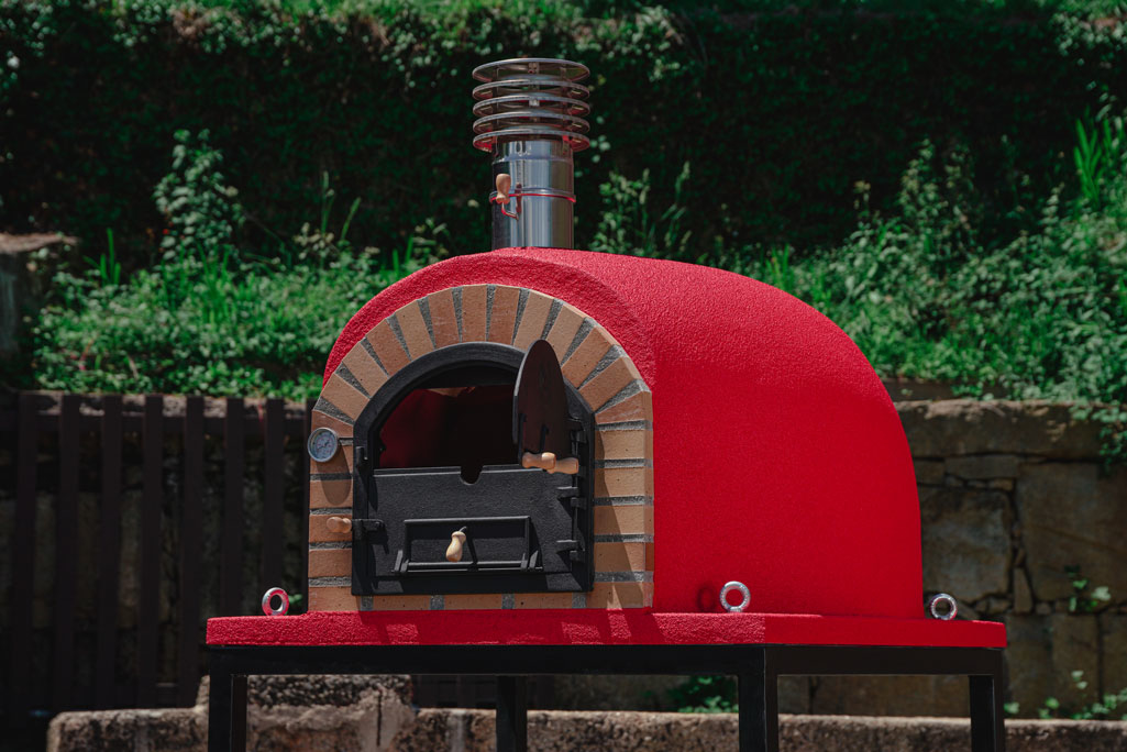 Wood-Fired Oven REAL 120 cm, Insulated Oven with Cast Iron Door. BrasaOvens