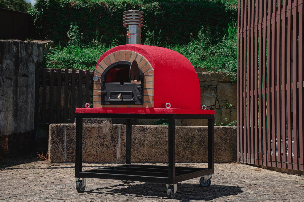 Wood-Fired Oven REAL 120 cm, Insulated Oven with Cast Iron Door. BrasaOvens